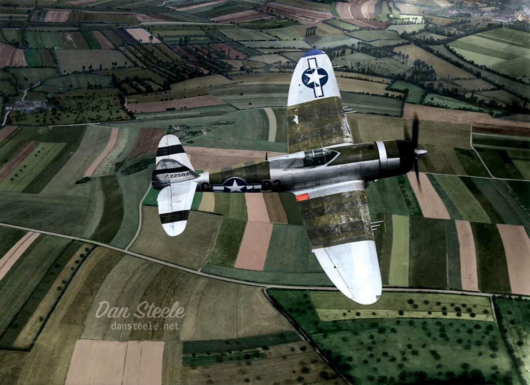 Republic P-47D-22-RE 42-25845, France, Summer 1944 - Dan Steele