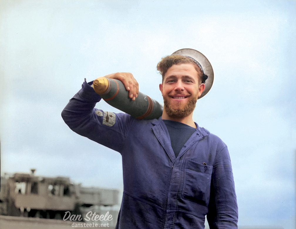 "Beared Gunner" aboard HMS Repulse - Dan Steele