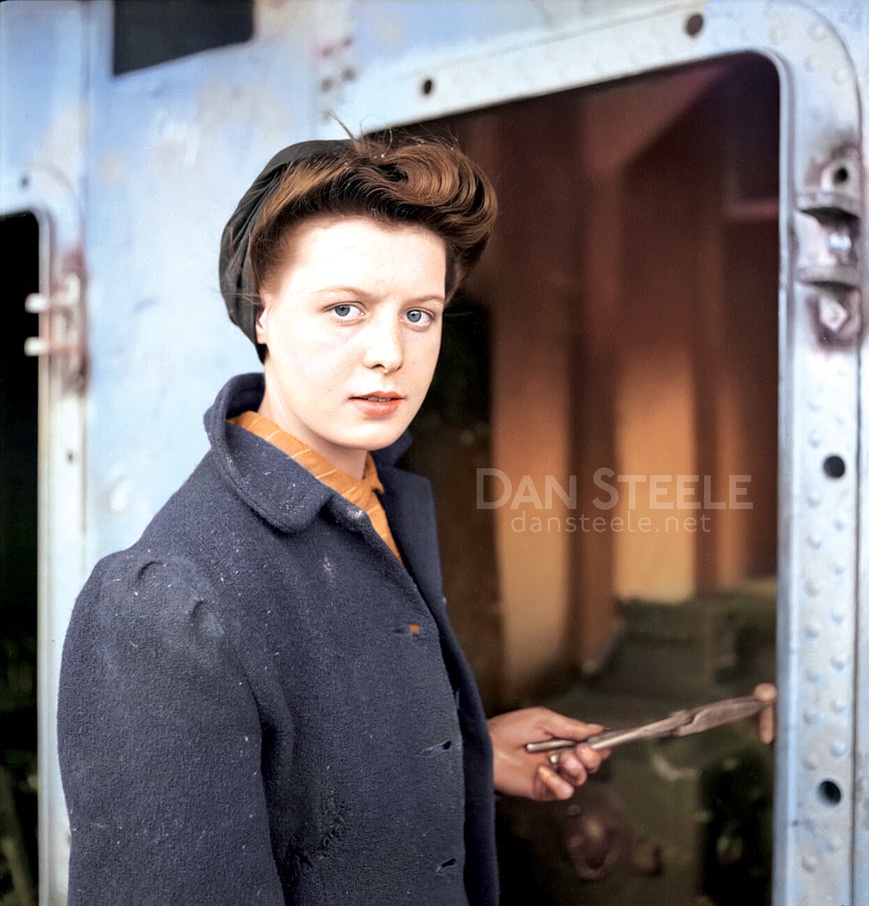 A Rivet "Catcher" in a British Shipyard in 1943. - Dan Steele