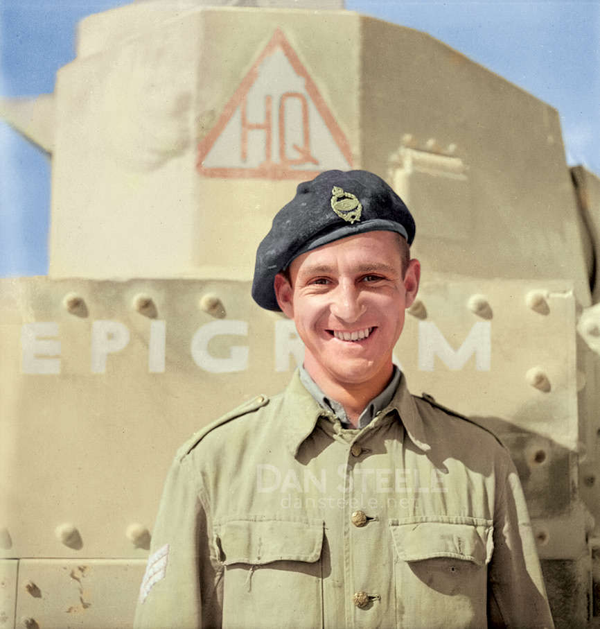 A Sergeant of the Royal Tank Regiment, North Africa, Spring 1942. - Dan ...