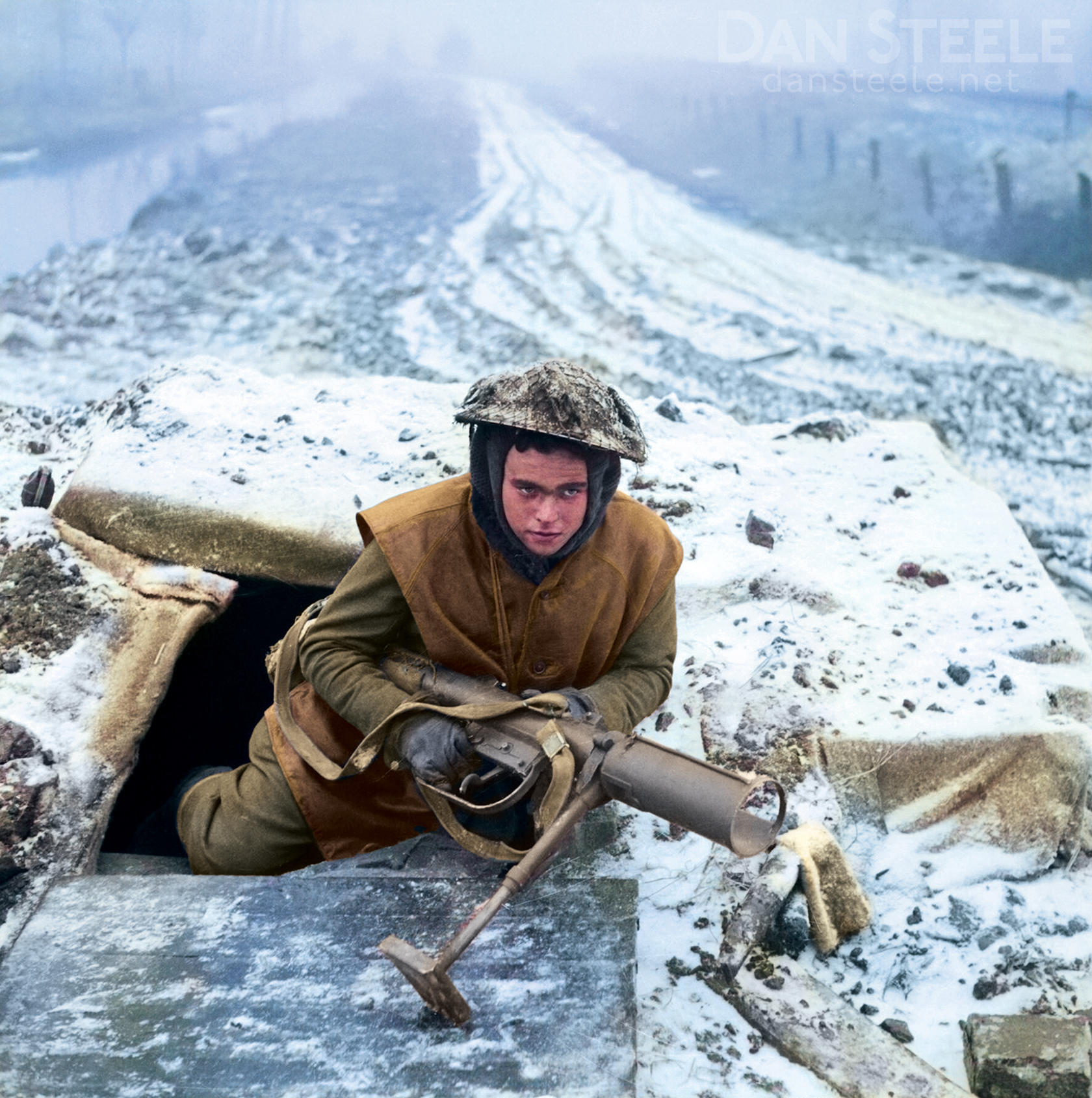 Rfn. Faulkner, 1st Battalion Rifle Brigade, Nieuwstadt, Dutch-German ...