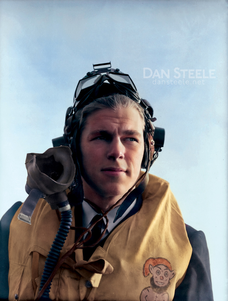 Sub-Lt Pearson, RNVR, HMS Victorious, September 1942. - Dan Steele